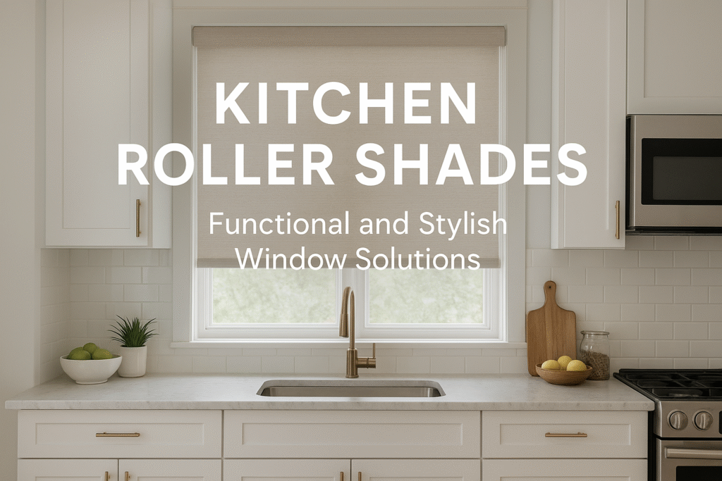 kitchen roller shades | Romroll Shade | Custom Window Shades